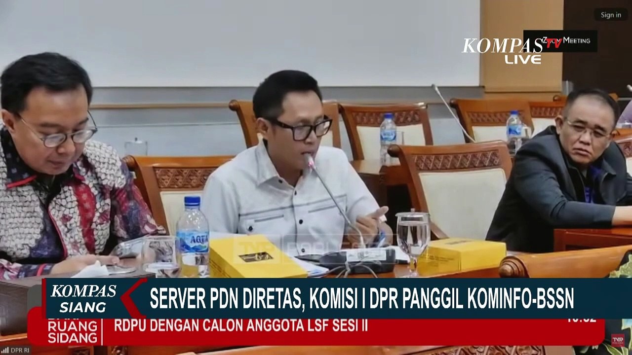 Komisi I DPR Panggil Kominfo-BSSN Usai Server PDN Diretas dengan ...