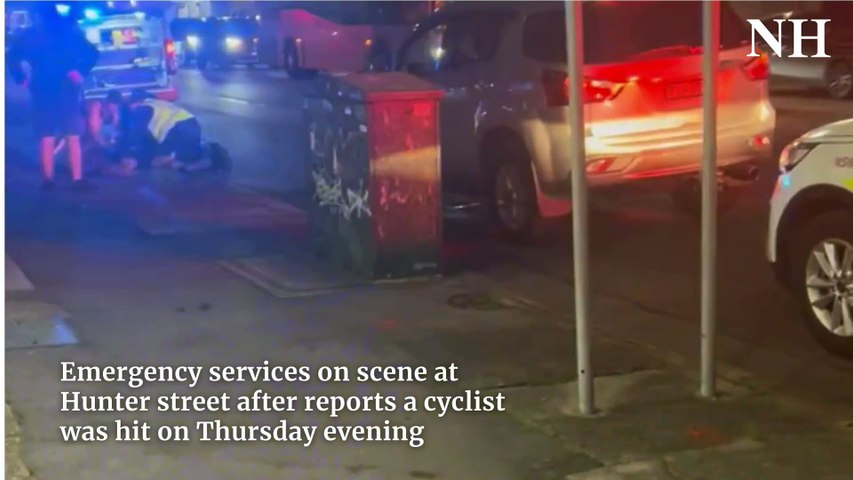 Emergency crews on scene, man hit on Hunter Street | Newcastle Herald ...