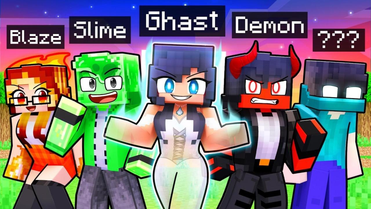 10 FRIENDS on one MONSTER BLOCK in Minecraft! - video Dailymotion