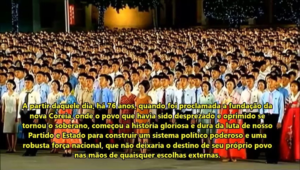 Discurso do Primeiro-Ministro Kim Tok Hun no ato comemorativo pelo 76º ...