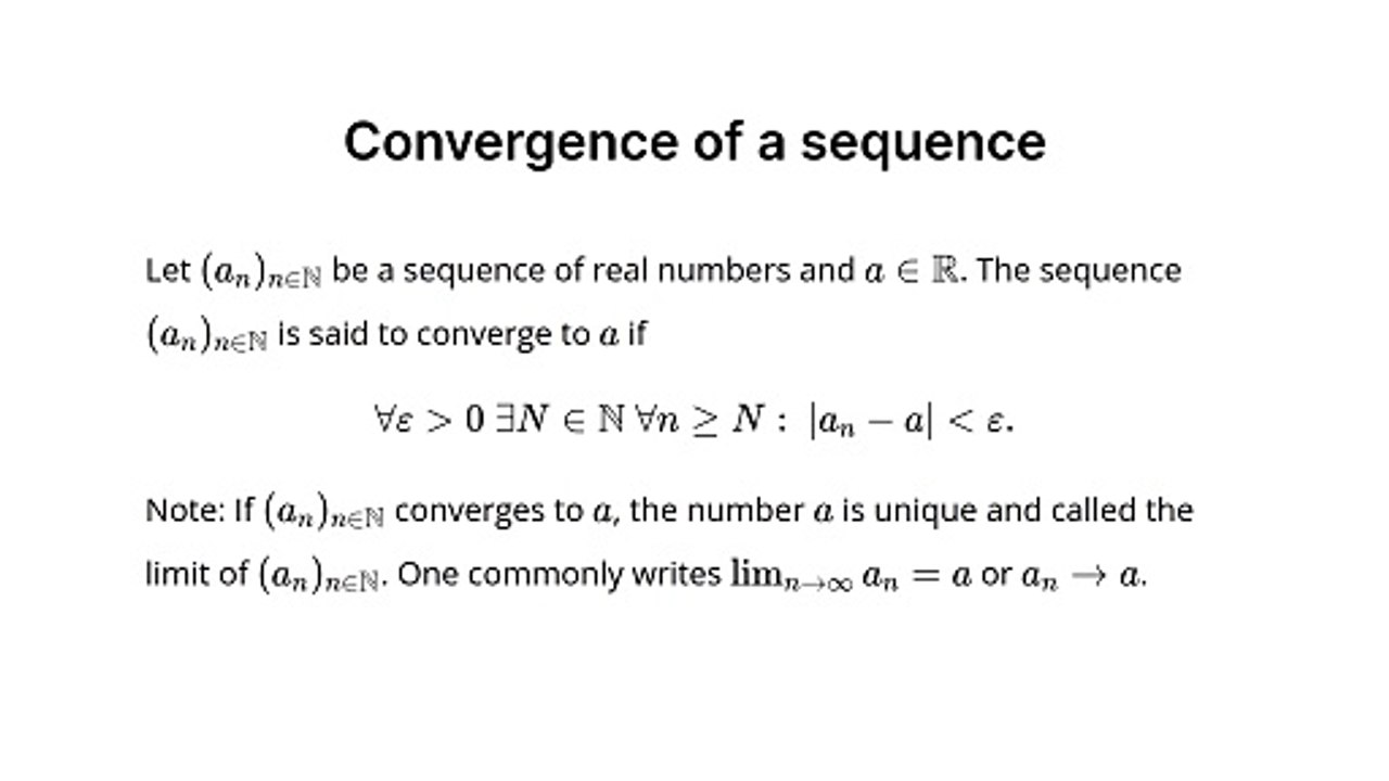 Convergence of a sequence (Real Analysis) - video Dailymotion