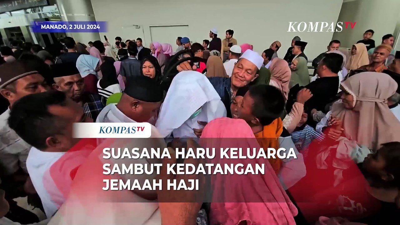 Suasana Haru Sambut Kedatangan Jemaah Haji di Bandara Sam Ratulangi ...