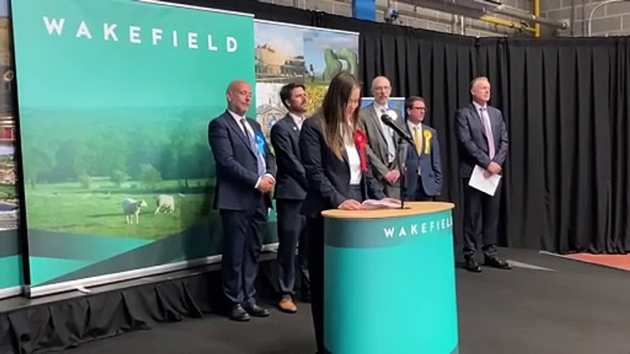 Jade Botterill's victory speech as she wins Ossett and Denby Dale for ...