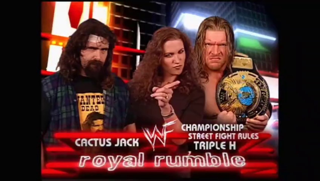 WWF Royal Rumble 2000 - Cactus Jack vs Triple H (Street Fight, WWF ...