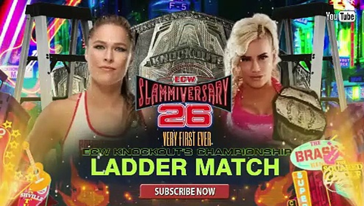 ECW Knockout's Championship Ladder Match [ ECW SLAMMIVERSARY XXVI April ...