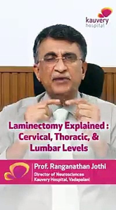Laminectomy - Cervical, Thoracic, & Lumbar Level Procedure - video ...