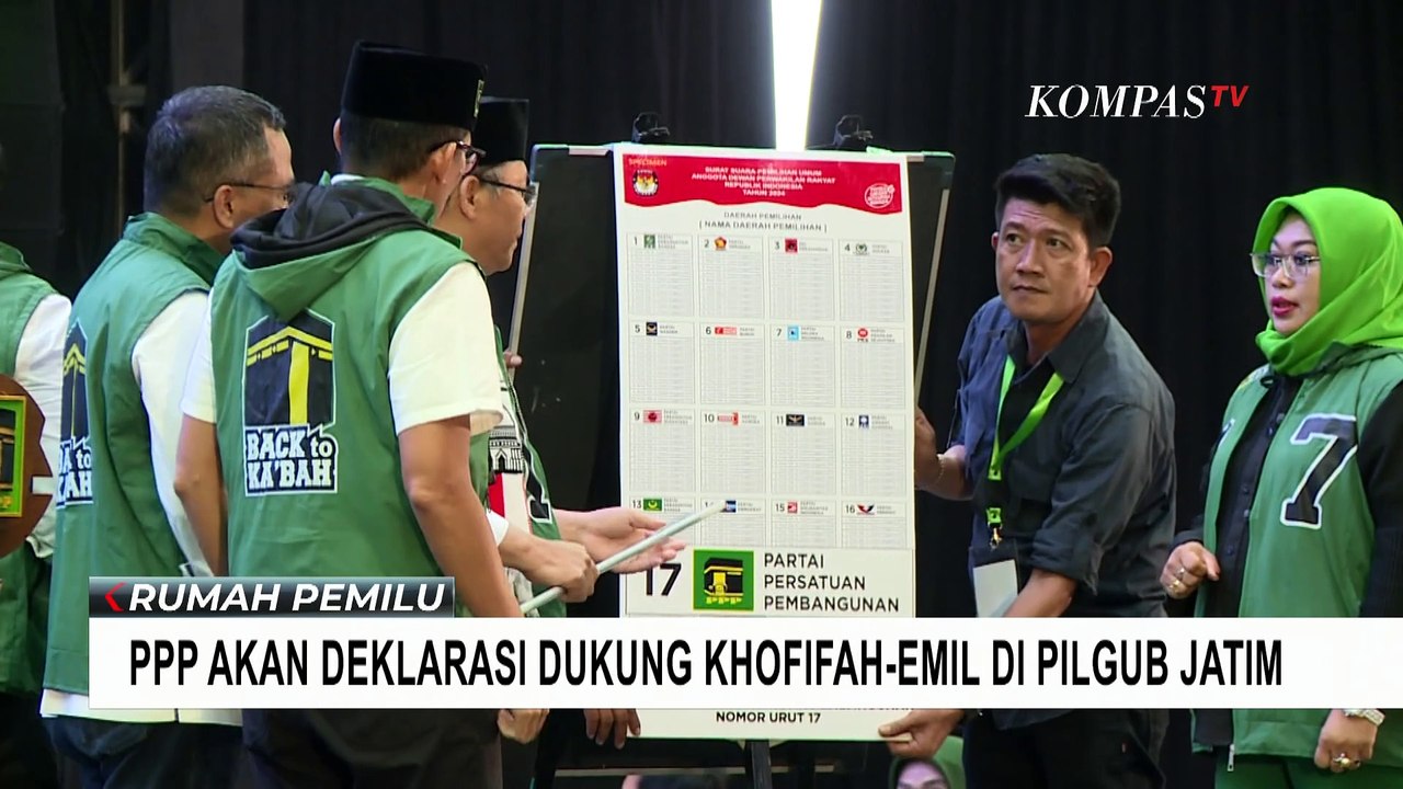 PPP Dukung Pasangan Khofifah-Emil Maju Sebagai Cagub dan Cawagub di Pilgub Jatim - Video Dailymotion