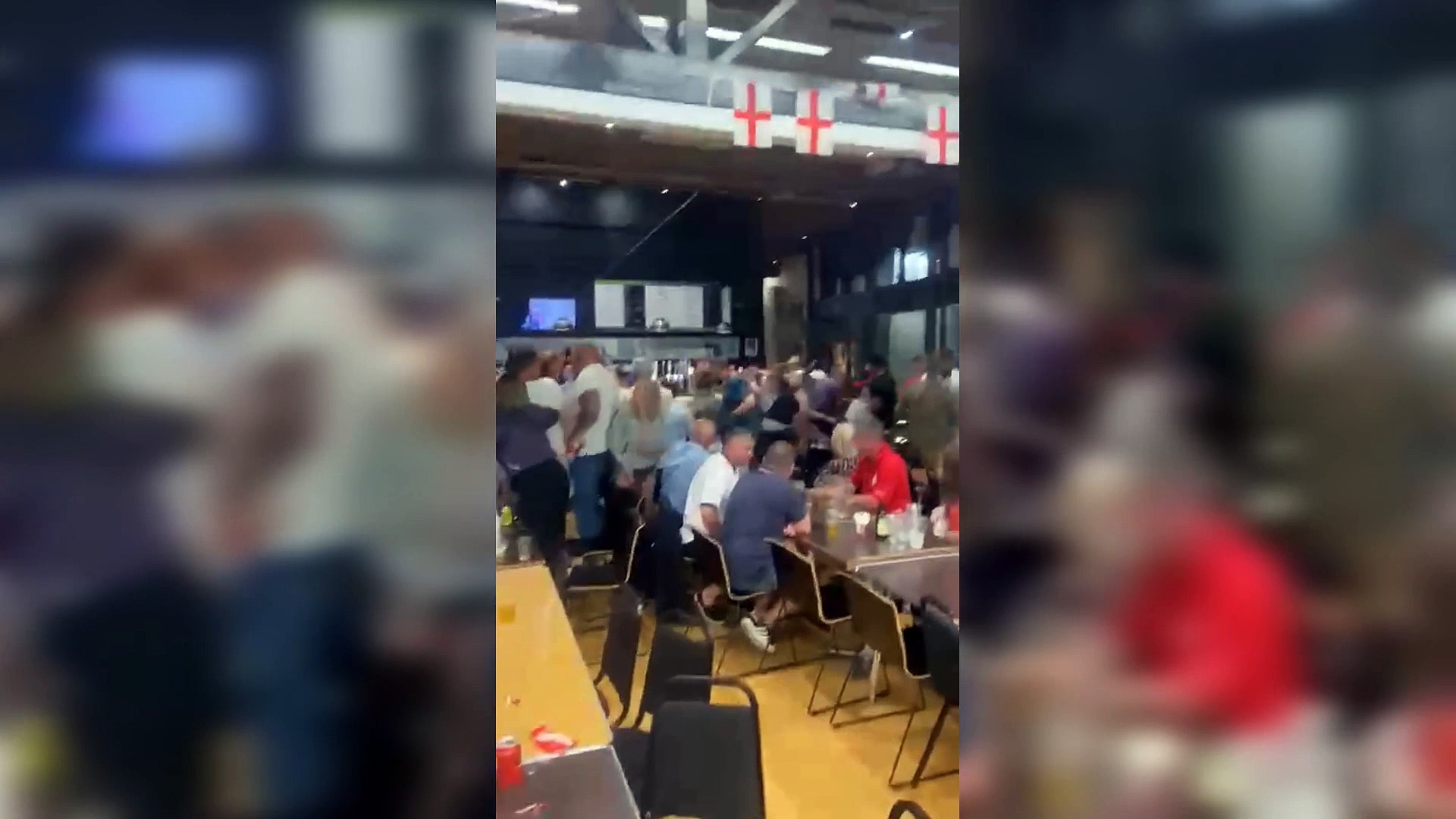 Fight at Three Hills in Folkestone after Euros final