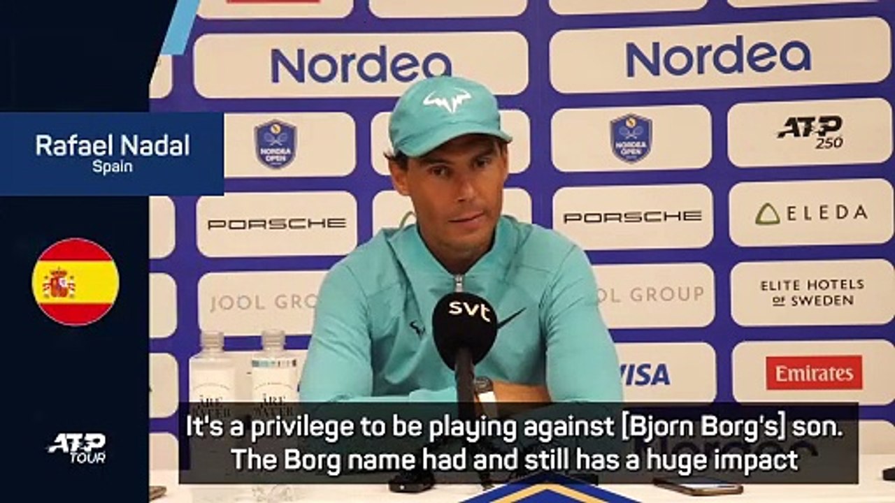 Nadal 'privileged' to have played Borg Jr in Bastad win - video Dailymotion