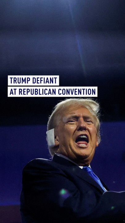Trump defiant at Republican convention - video Dailymotion