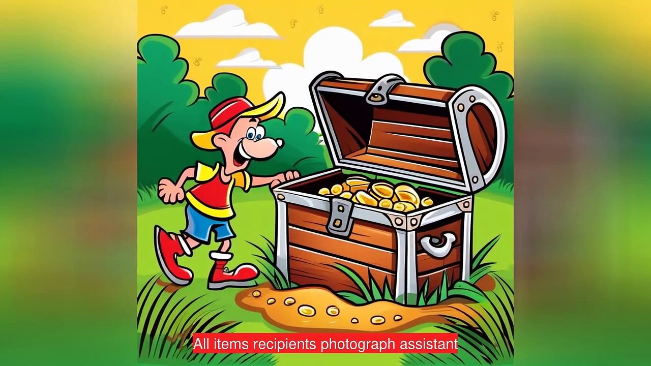 finding a chest of buried treasure in the backyard | Kids Story Video ...