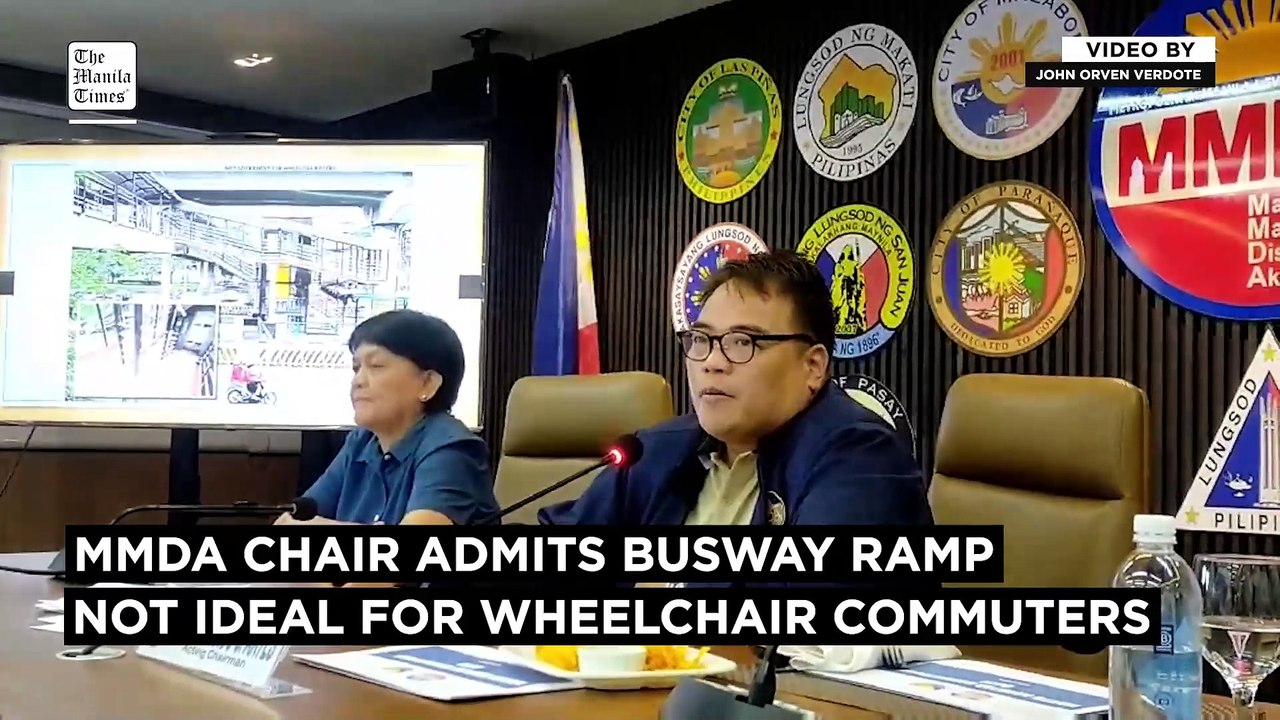 MMDA chair admits busway ramp not ideal for wheelchair commuters ...