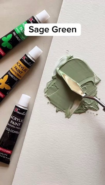 How to Make Sage Green | Colour Mixing Tutorials - video Dailymotion