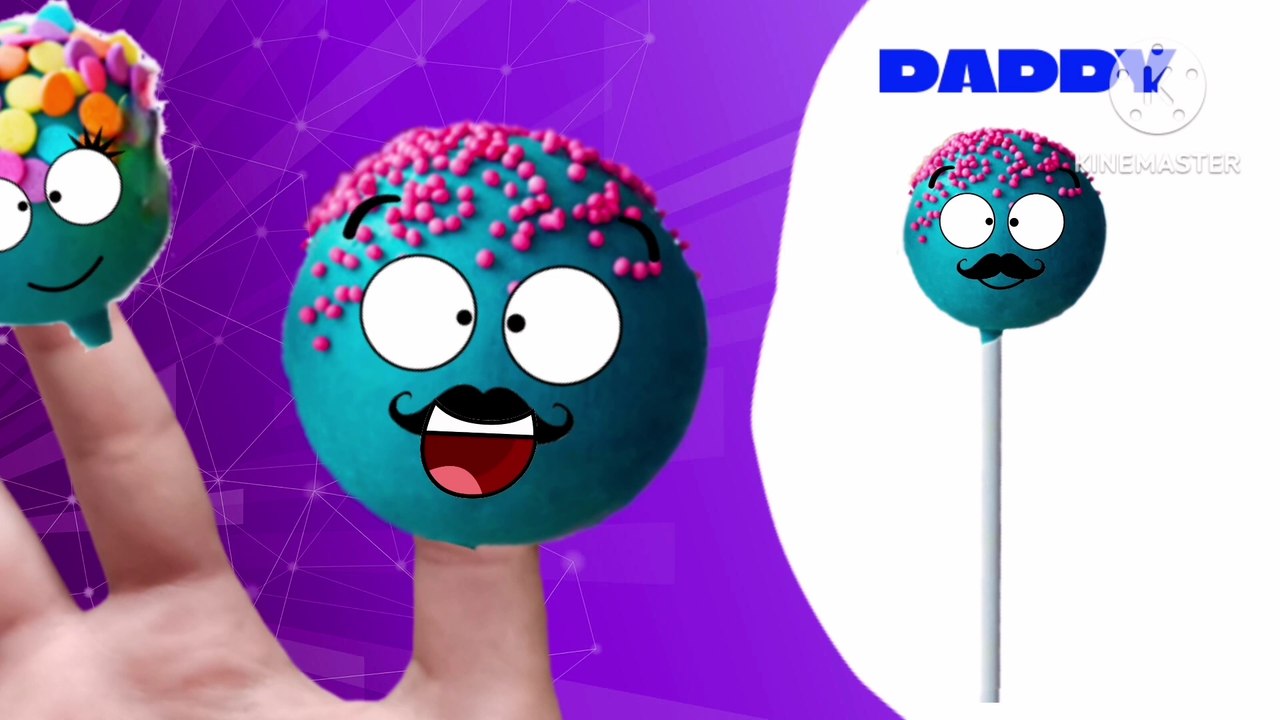 Cake Pops Finger Family | 5 Little Fingers | Finger Family Rhymes For ...