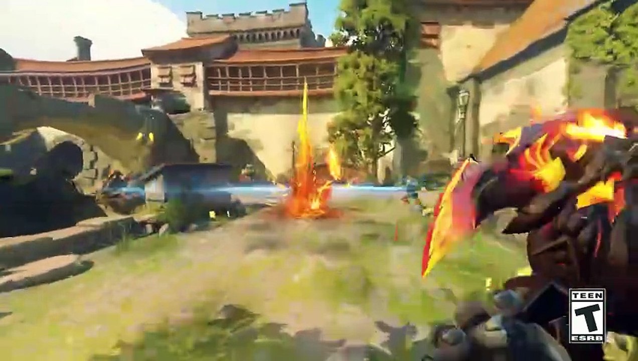 Overwatch 2 - Mythic Bound Demon Reinhardt Weapon Skin Trailer - video ...