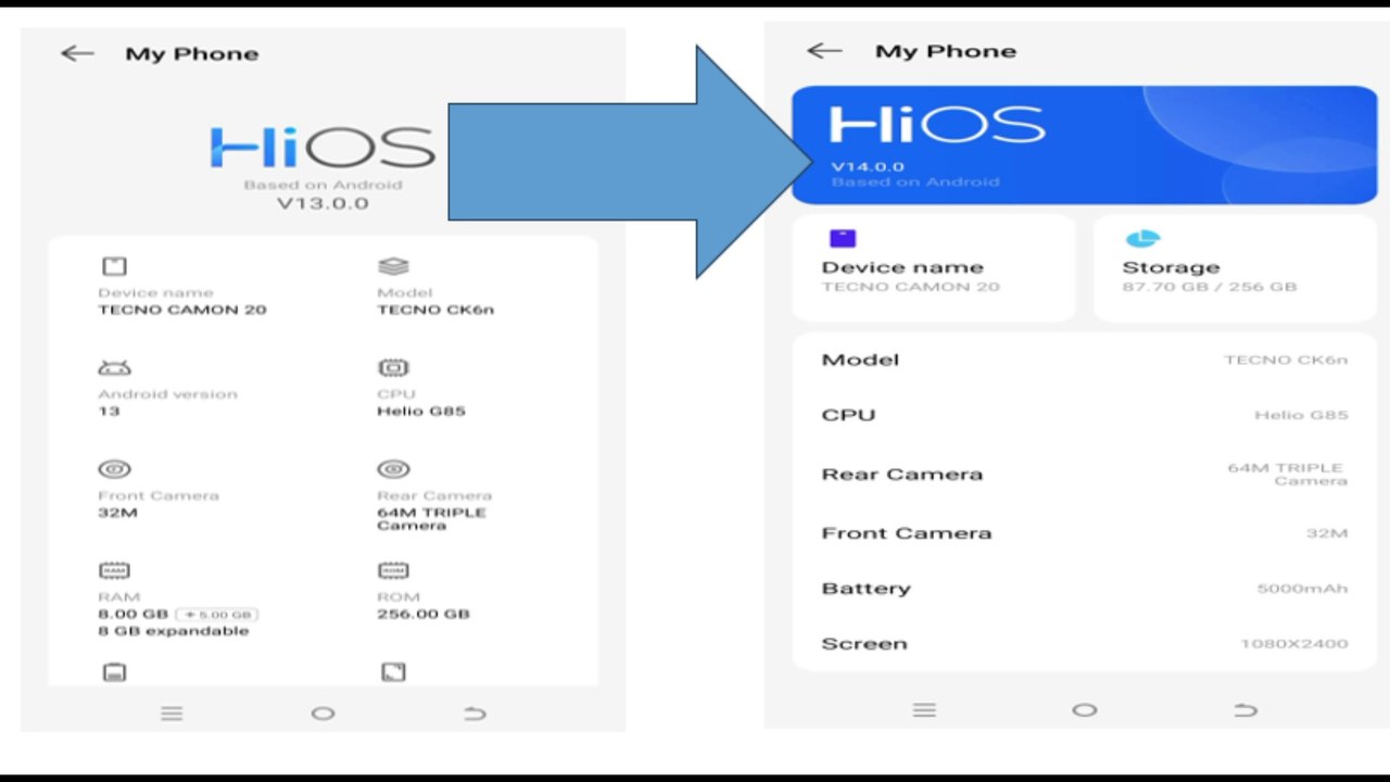 How To Upgrade Android Version | Update Hios 13 to 14 | XOS 13 to 14 | Update Android 13 to 14 ...