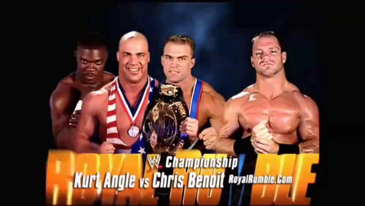 WWE Royal Rumble 2003 - Kurt Angle vs Chris Benoit (WWE Championship ...