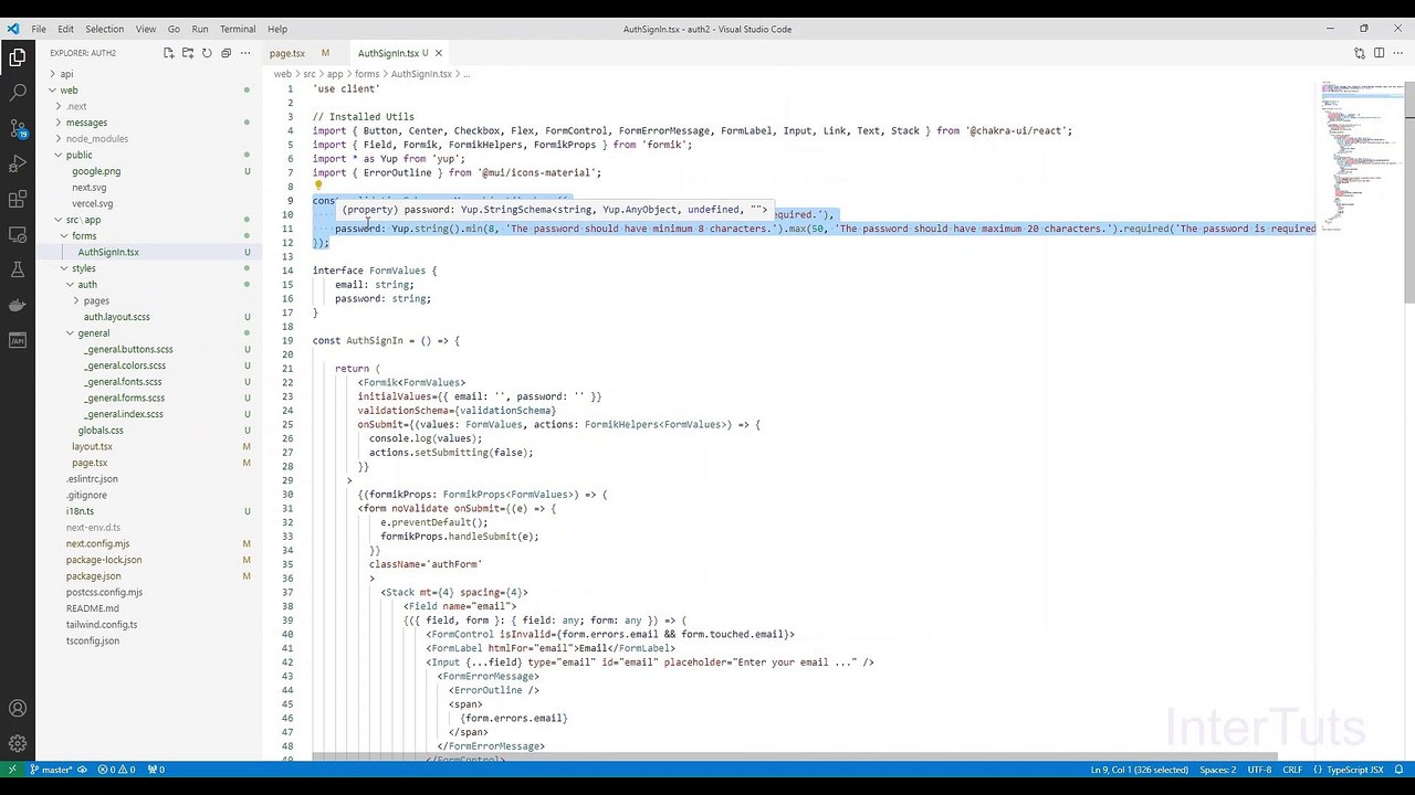 React & Node.js Authentication: how to create login form using Chakra UI, Formik and Yup - video ...