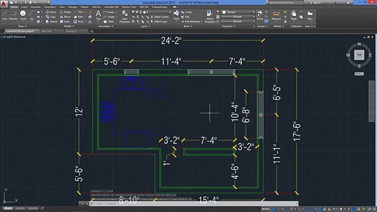 AutoCAD 2015 tutorial 2_ Basic Drawing - PlayIt.pk - video Dailymotion