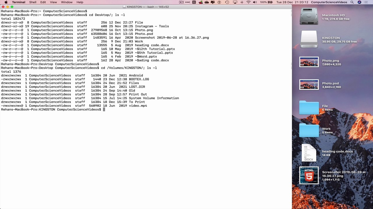 How to TRANSFER a Video from USB to Mac Using Terminal Commands - Basic Tutorial | New - video ...