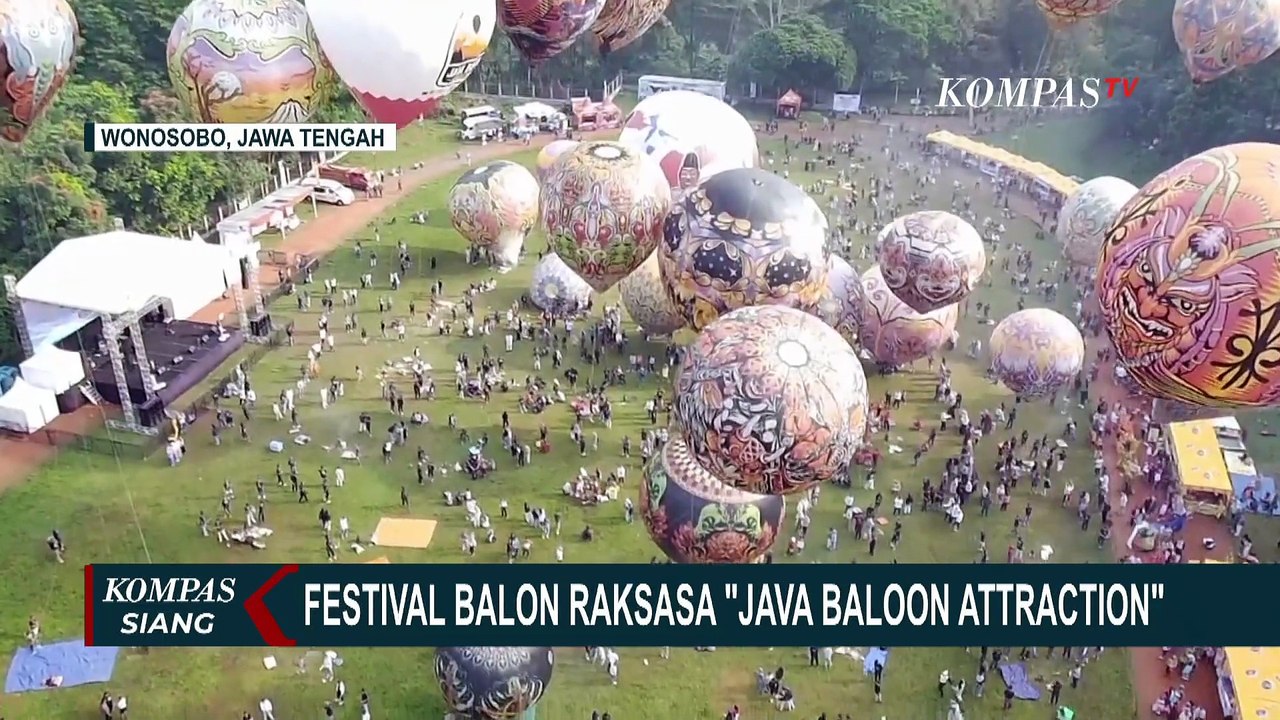 Java Balloon Attraction, 36 Balon Udara Raksasa Hiasi Langit Wonosobo ...
