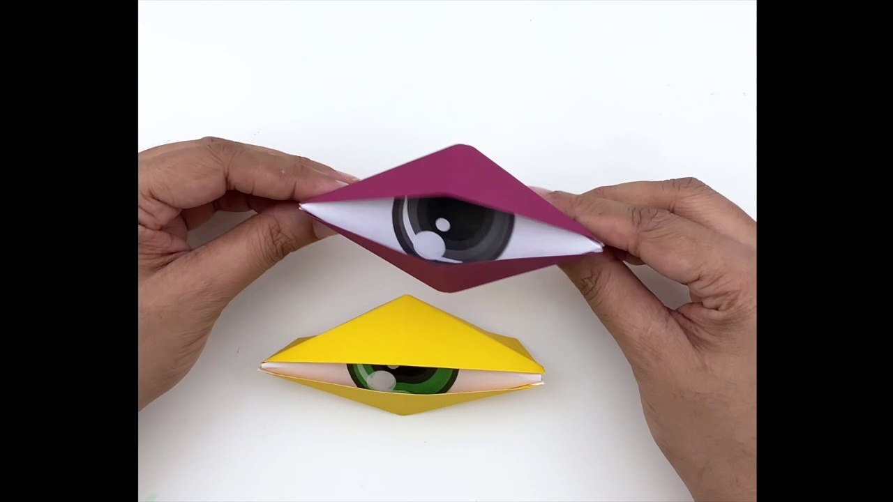 Paper Moving Eye Craft / How to Make eye With Paper At Home / Paper ...