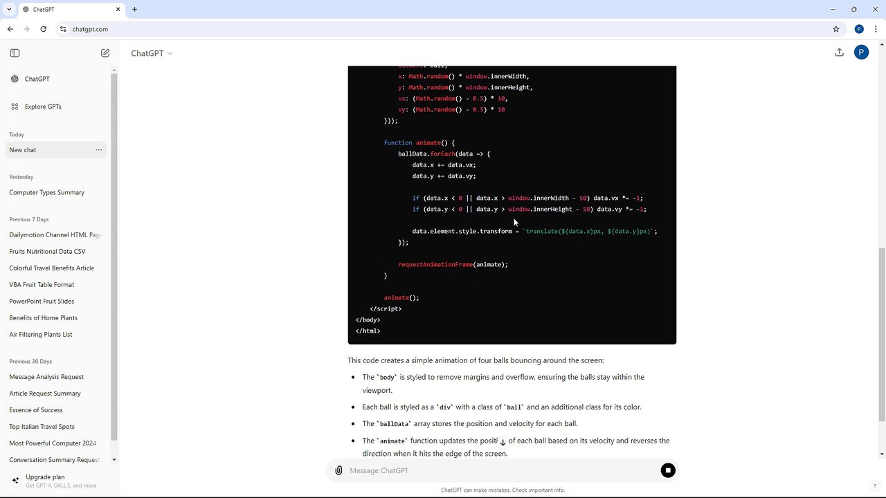 ChatGPT Course Section 13 Generating HTML Animations - video Dailymotion