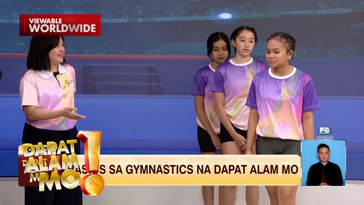 Basics ng gymnastics, alamin | Dapat Alam Mo! - video Dailymotion