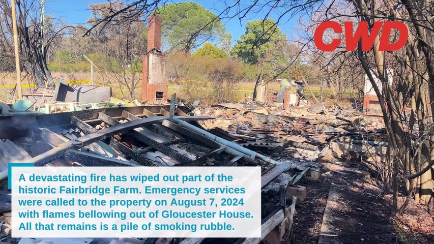A devastating fire has wiped out part of the historic Fairbridge Farm ...
