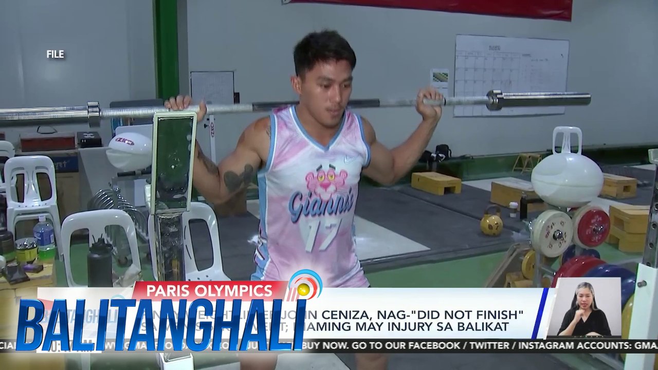 Pinoy weightlifter John Ceniza, nag-"did not finish" sa men's 61kg ...