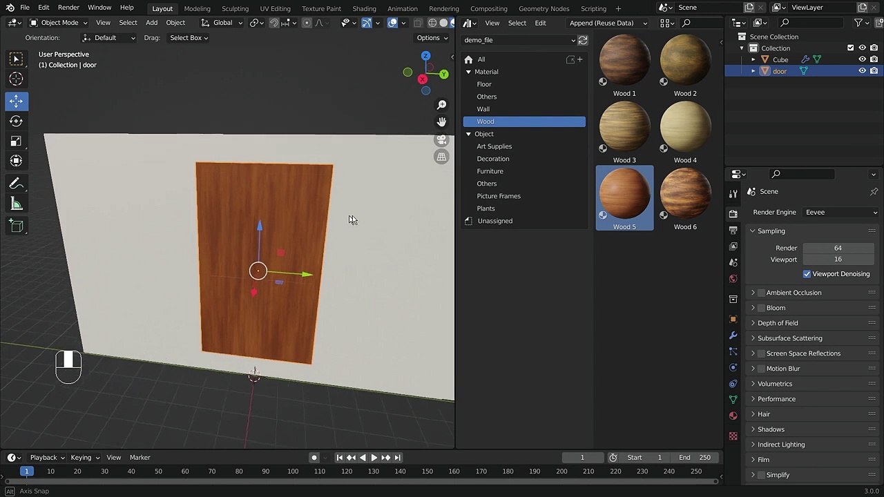 22. Blender Full Training - Episode 22 - Door Animation, Example of ...