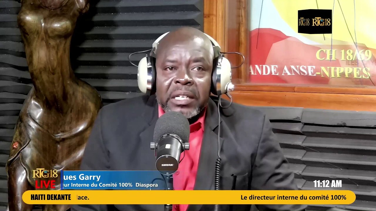 Jacques Garry denonse enjerans kominote entènasyonal la an Ayiti,epi ...