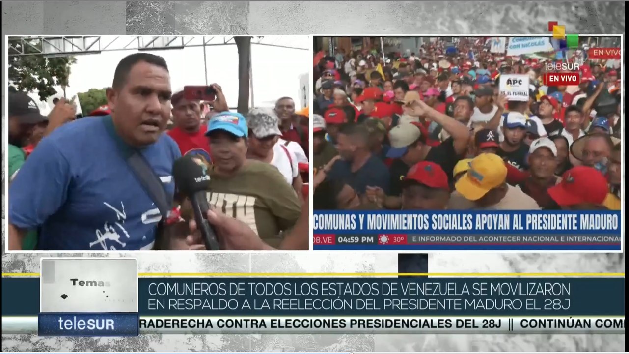 Comuneros de Venezuela se unen por la paz en el país - Vídeo Dailymotion