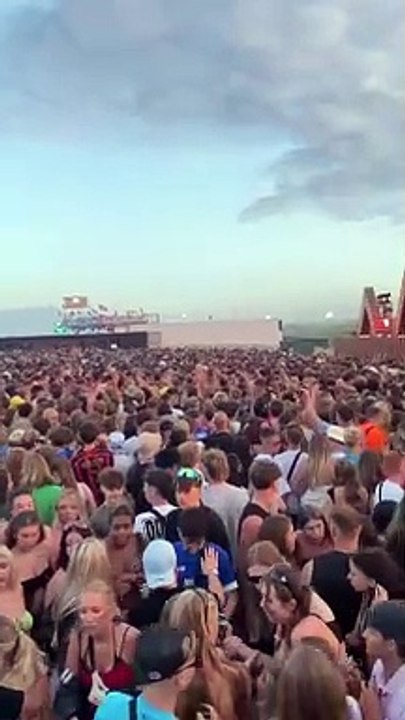 aftermath of the first crowd collapse at the Boardmasters Festival ...