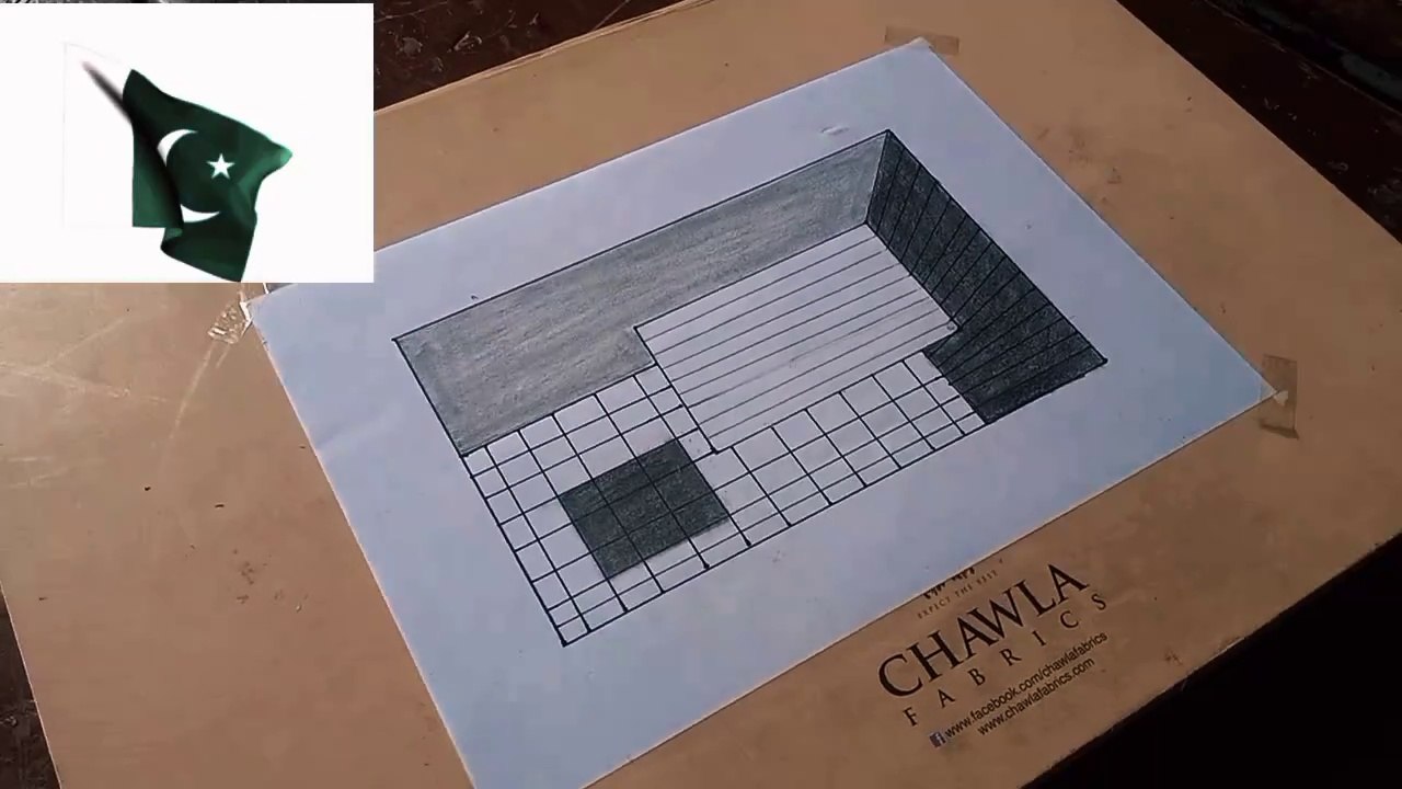 How to draw 3d drawing on paper | easy drawing on paper - video Dailymotion