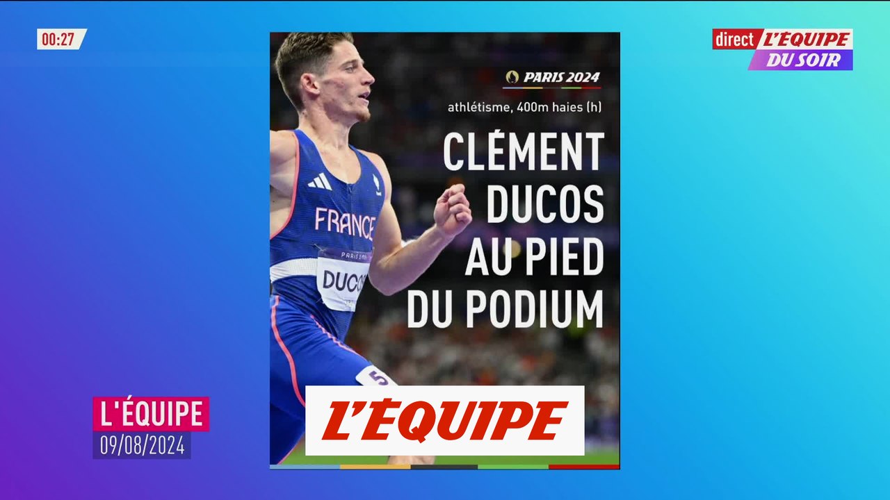 Rai Benjamin vainqueur du 400 m haies, Clément Ducos 4e - JO 2024 ...