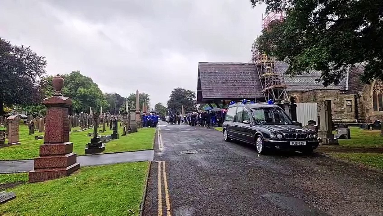 Senior reporter Aimee Seddon attends the emotional funeral of tragic ...