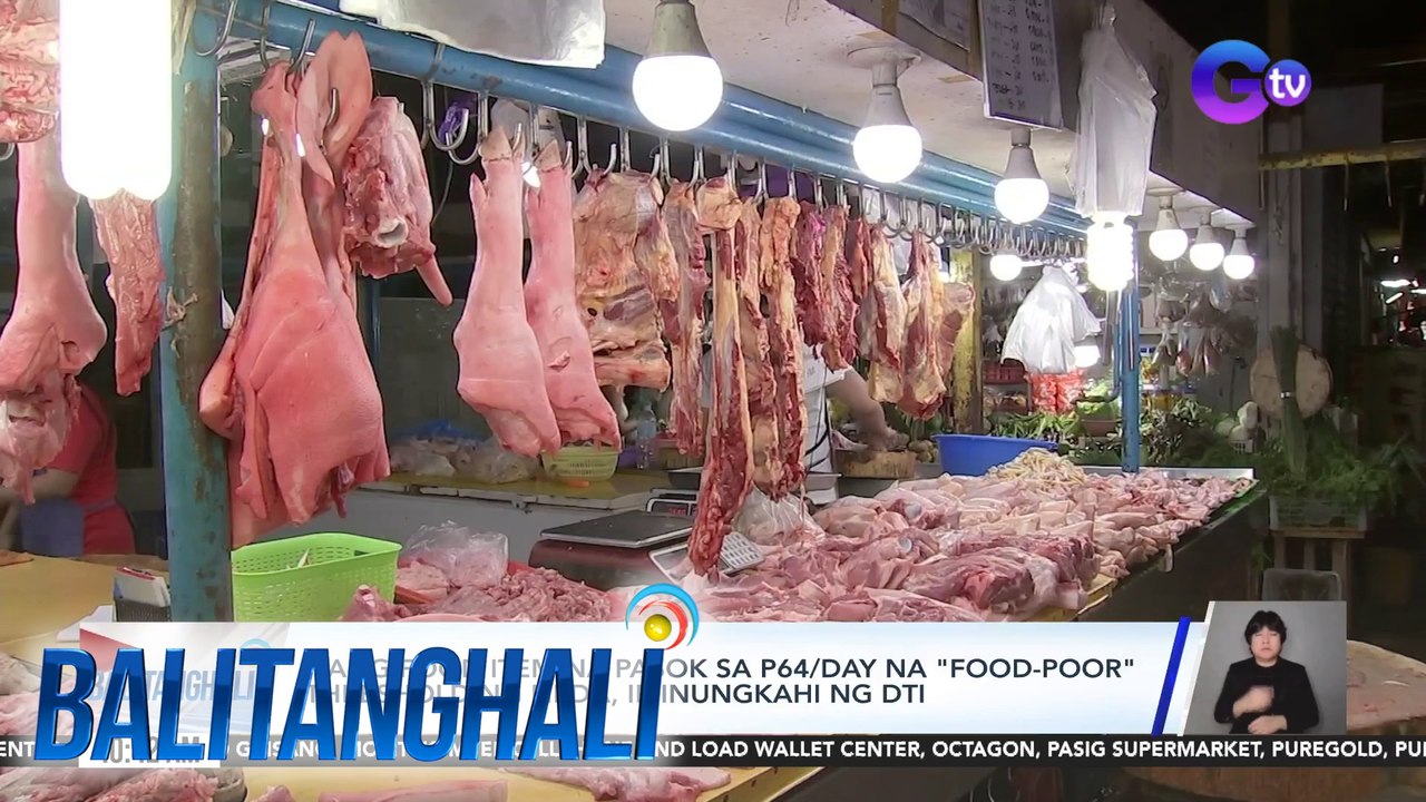 Ilang food item na pasok sa P64/day na "food-poor" threshold ng NEDA ...