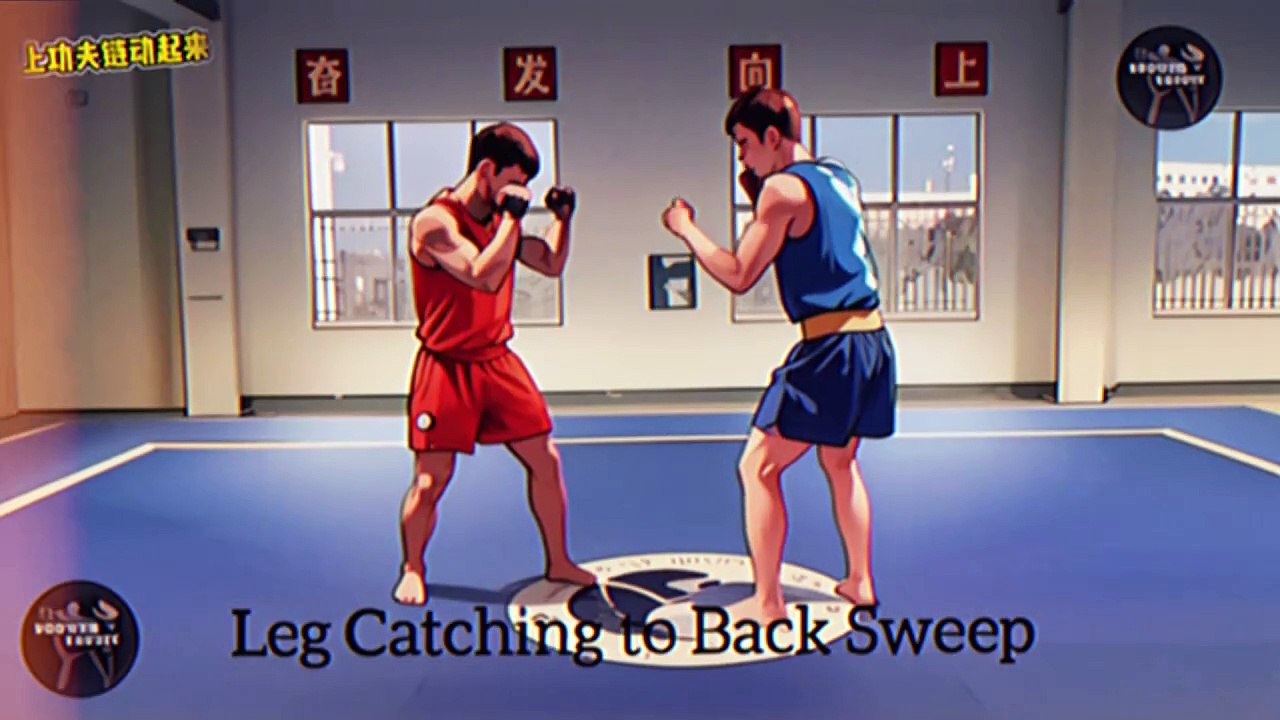 Catching technique - hugging legs and throwing, one move to defeat the ...