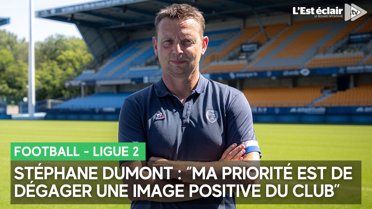 L'Estac présente Stéphane Dumont son nouvel entraîneur, en conférence de presse - Vidéo Dailymotion