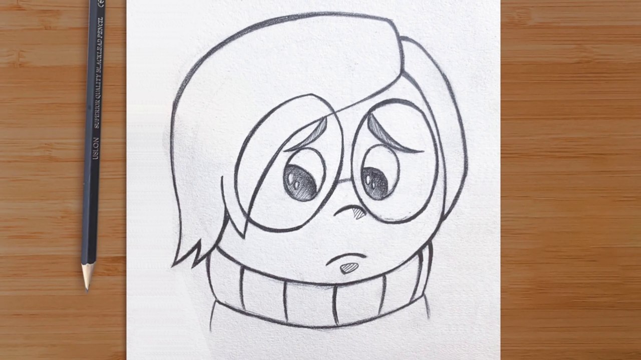 How to Draw Sadness from Inside Out 2 in Pencil Step by Step! ️ - video ...