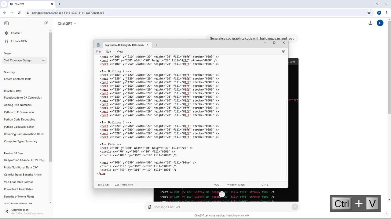ChatGPT Course Section 19 Generating SVG Codes - video Dailymotion