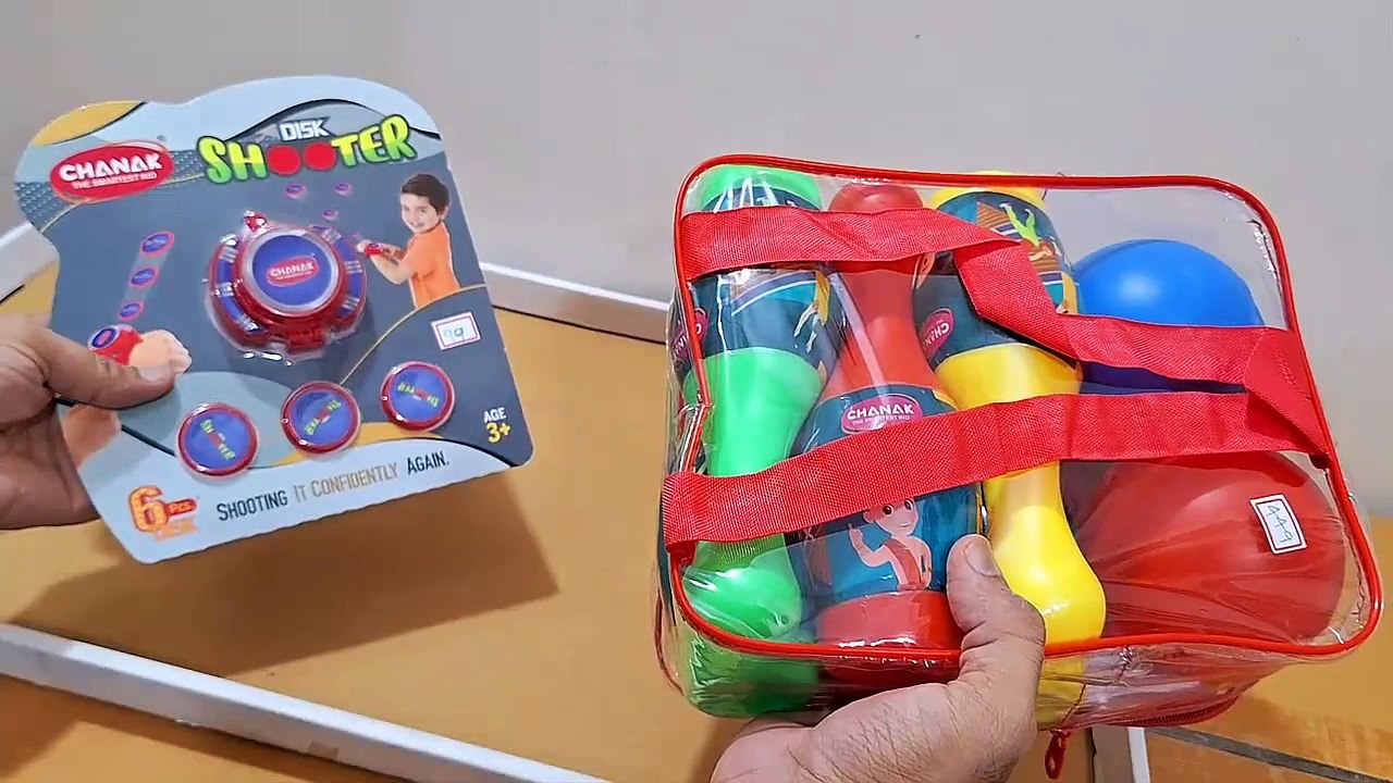 Unboxing and Review of aditi toys disk shooter and bowling game - video ...