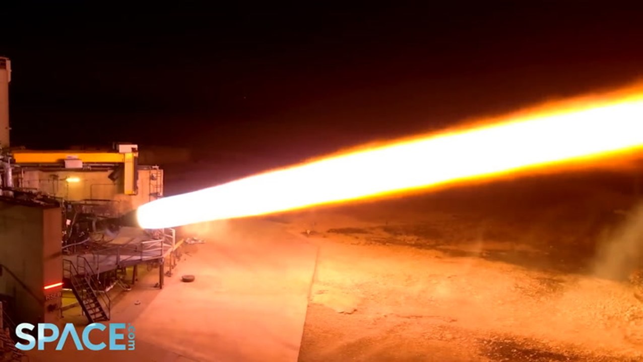 SpaceX's Raptor Engine During A 15 Degree Gimbal Test Fire - video ...