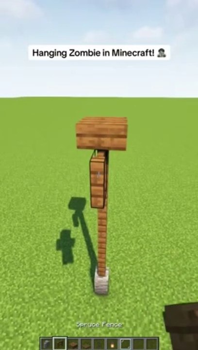 Hanging Zombie in Minecraft! #shorts minecraft gaming shortsminecraft ...