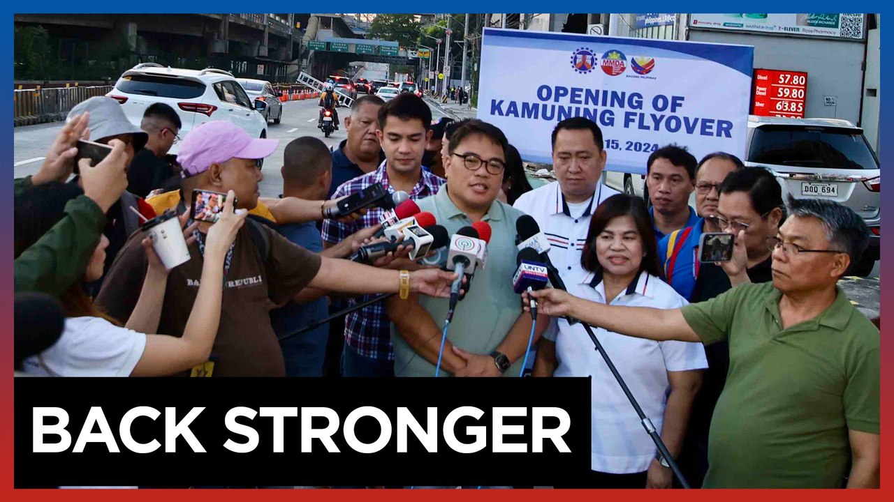 Kamuning flyover southbound lane reopens - video Dailymotion