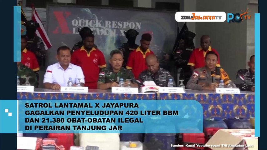 SATROL LANTAMAL X JAYAPURA GAGALKAN PENYELUNDUPAN 420 LITER BBM DAN ...