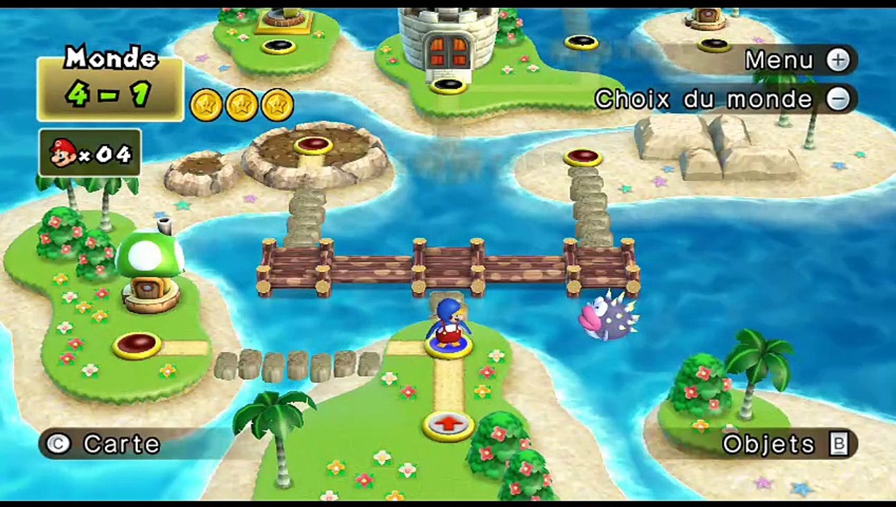 New Super Mario Bros. Wii online multiplayer - wii - Vidéo Dailymotion