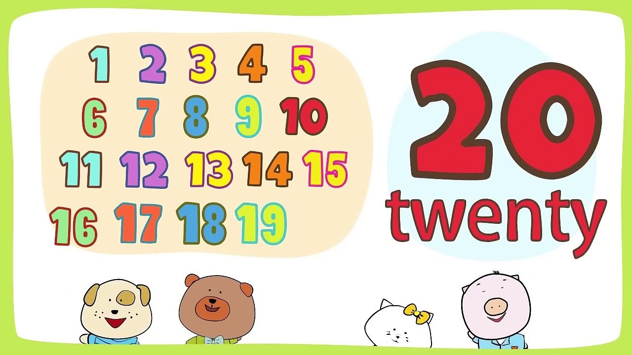 Number song 1-20 for children - Counting numbers - video Dailymotion