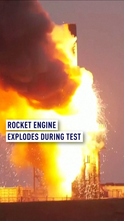 Rocket engine explodes during test at Scottish spaceport - video ...